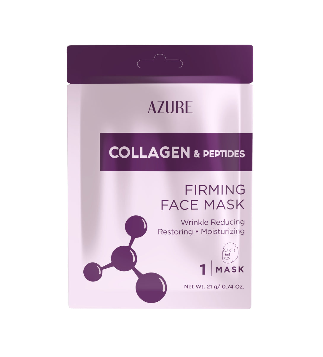 Collagen & Peptides Firming Sheet Face Mask: 5 Pack – Azure Skincare
